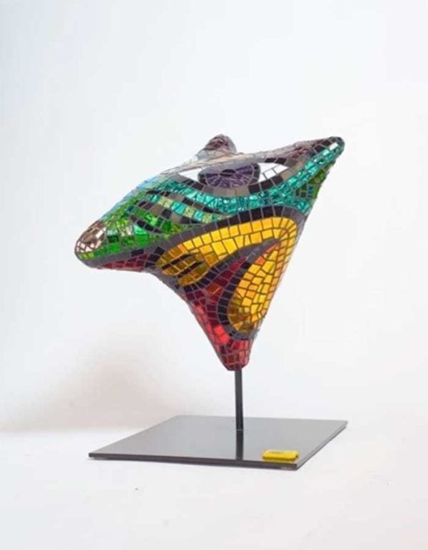 Deborah Halpern – Dog with hand and orange tail - JEFA Gallery