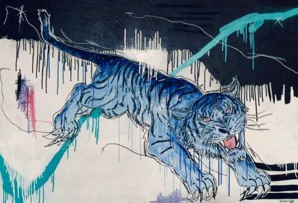 The Space Cowboy – Blue Tiger (JU JU Jungle) - JEFA Gallery