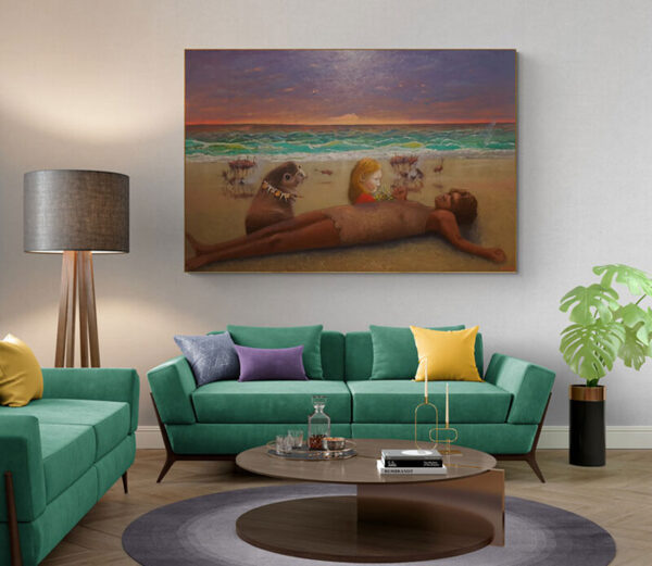 Jacob Stengle - The settlers daughter in living room - JEFA Gallery